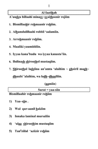 Imam yasinan rutin tq print oke | PDF
