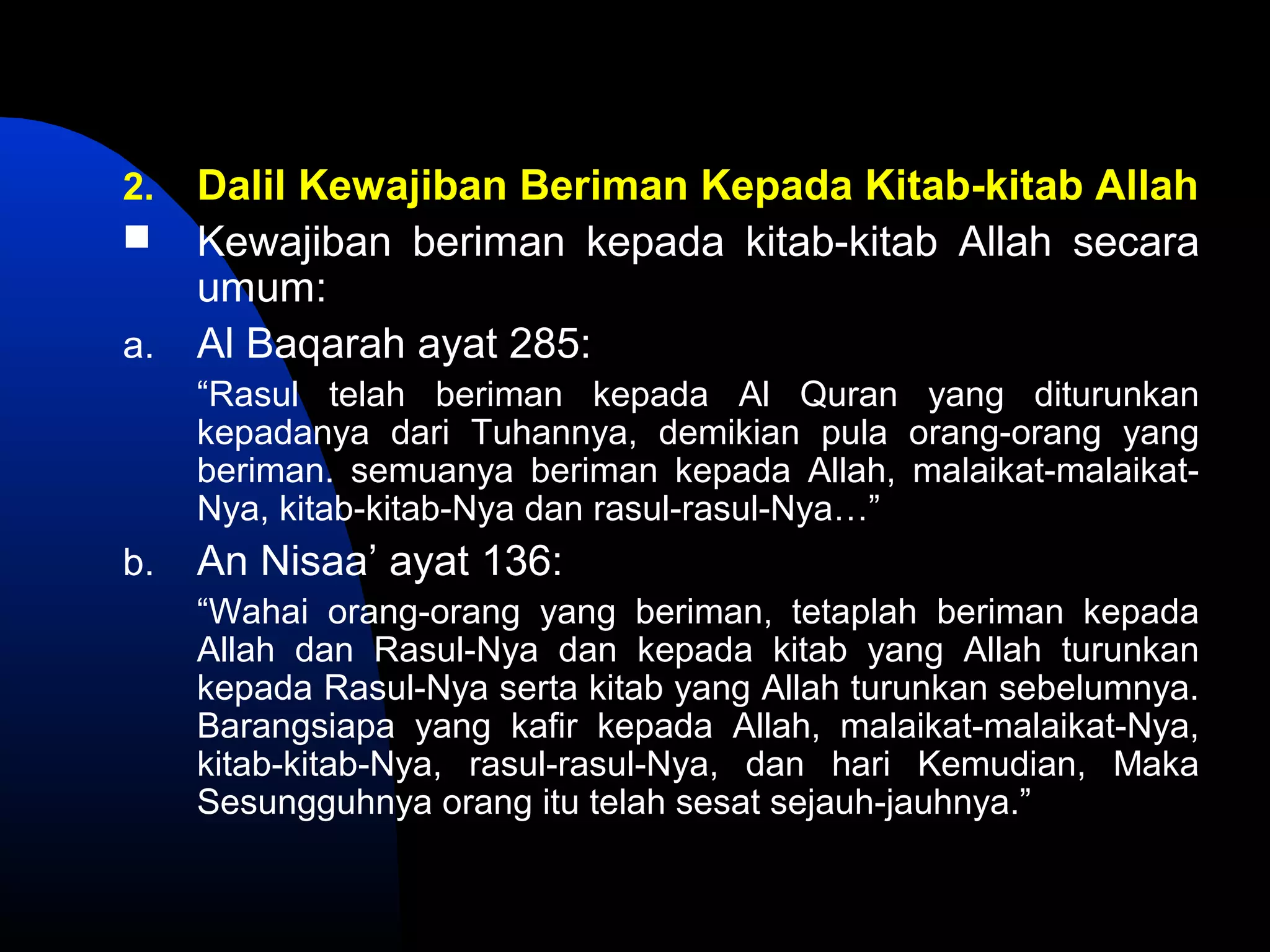 Iman kepada-kitab-allah | PPT