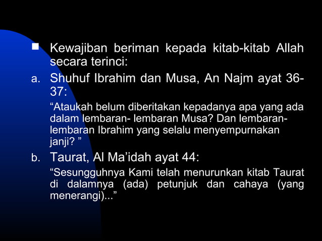 Iman kepada-kitab-allah | PPT