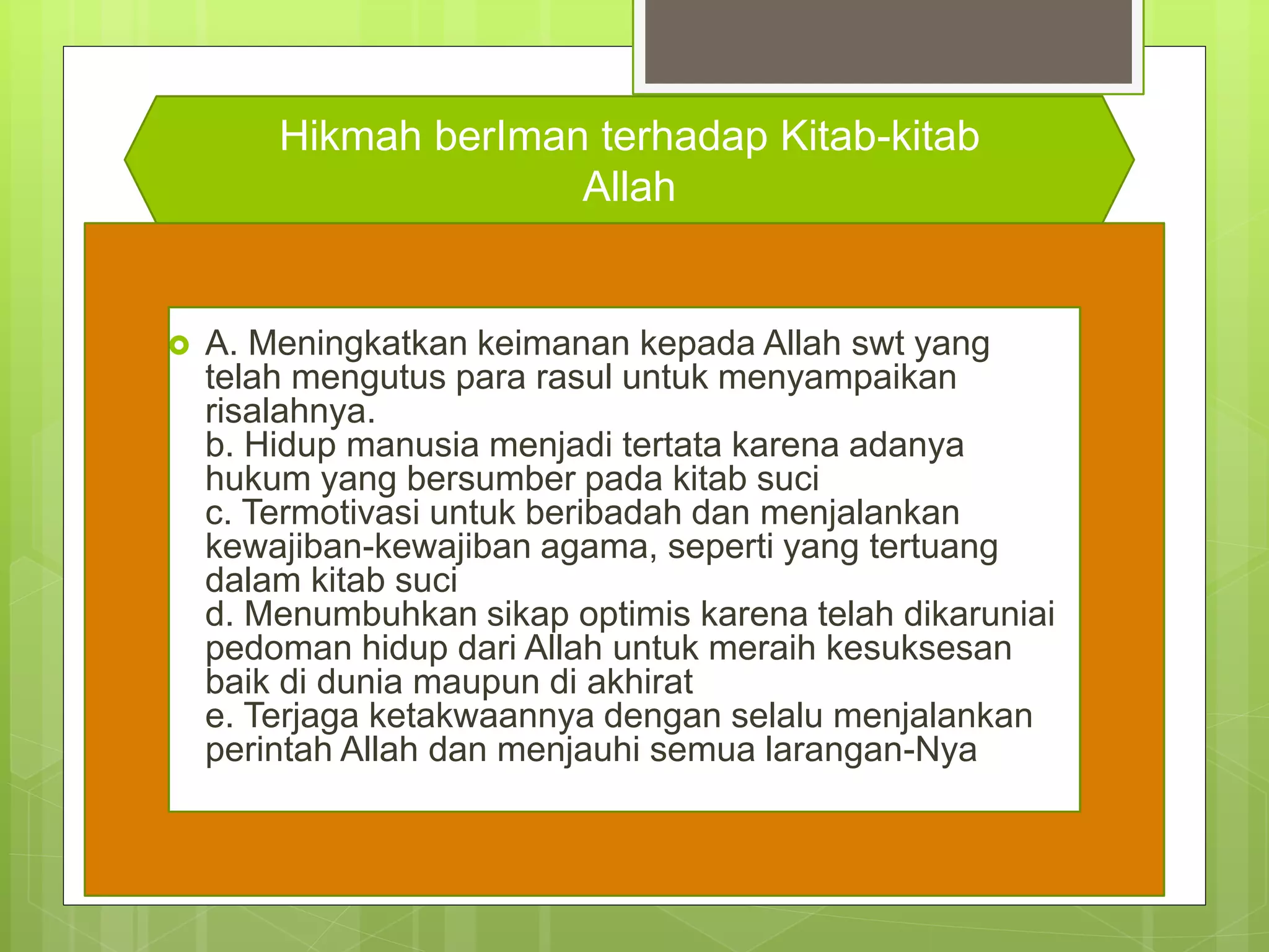 Iman kepada-kitab-kitab-allah | PPT
