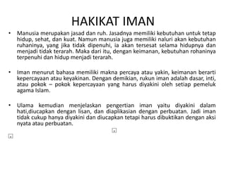 IMAN DAN PENGARUHNYA DALAM KEHIDUPAN.pptx