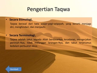 Iman dan Taqwa | PPTX