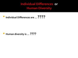 Imane nejjar, individual differences | PPT