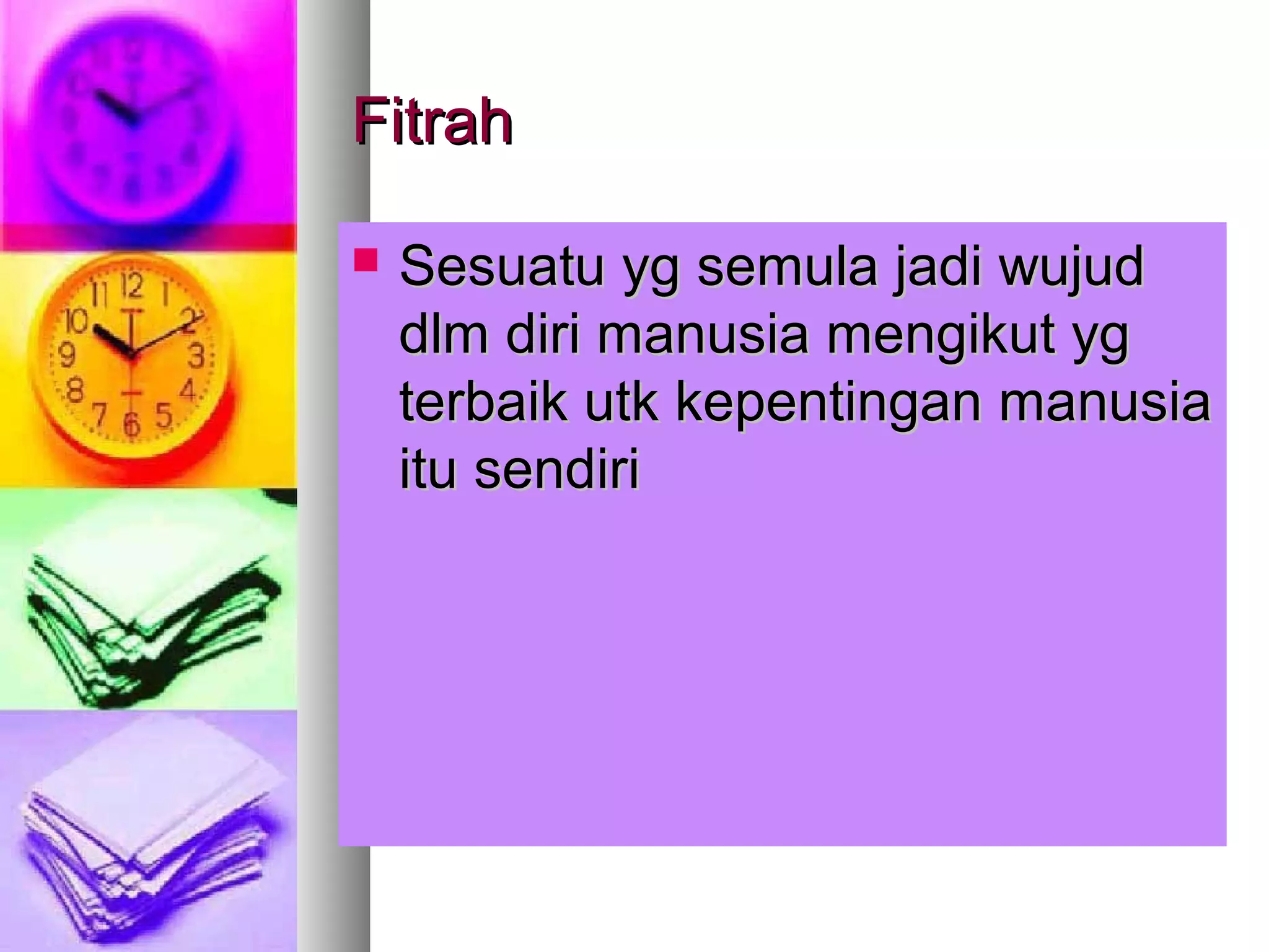 Iman fitrah manusia | PPT