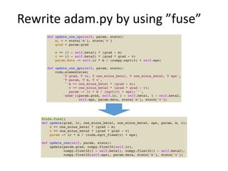 Automatically Fusing Functions on CuPy | PDF