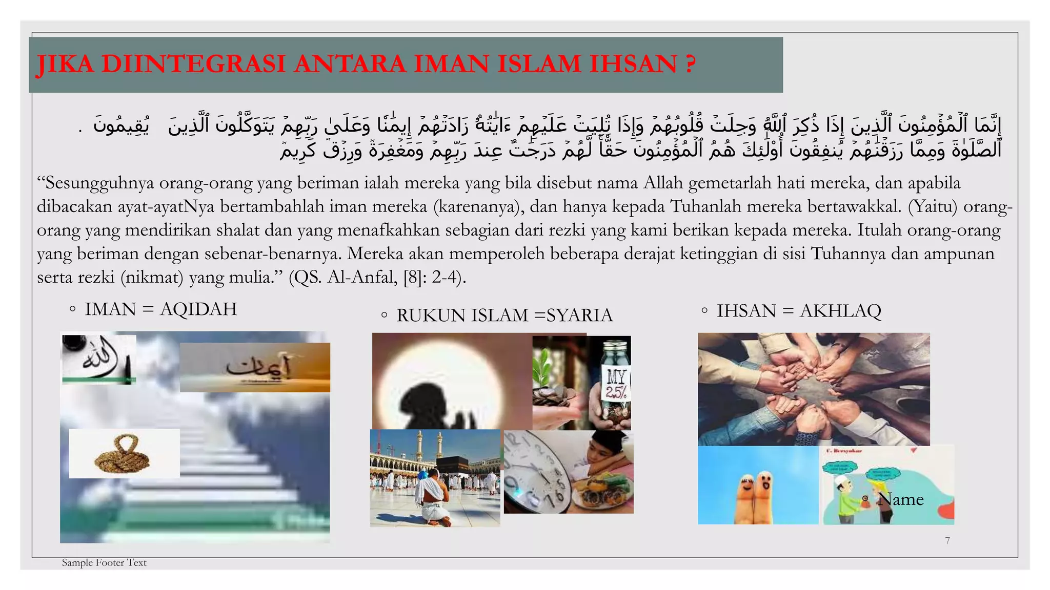 IMAN ISLAM DAN IHSAN | PPTX