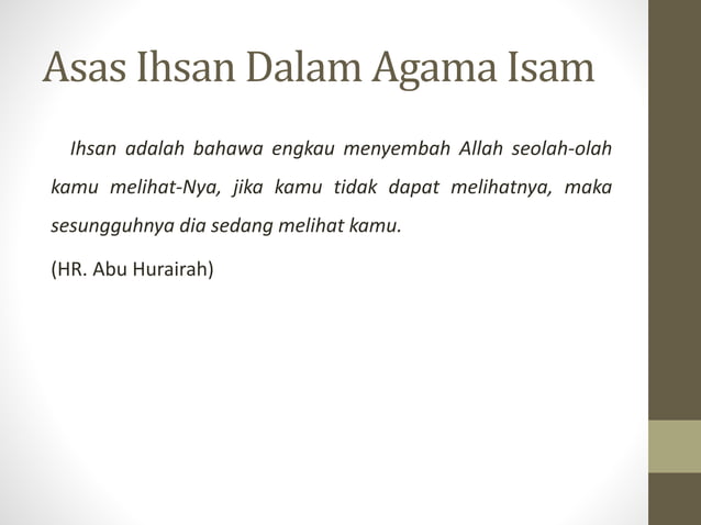 Iman, Islam dan Ihsan | PPTX