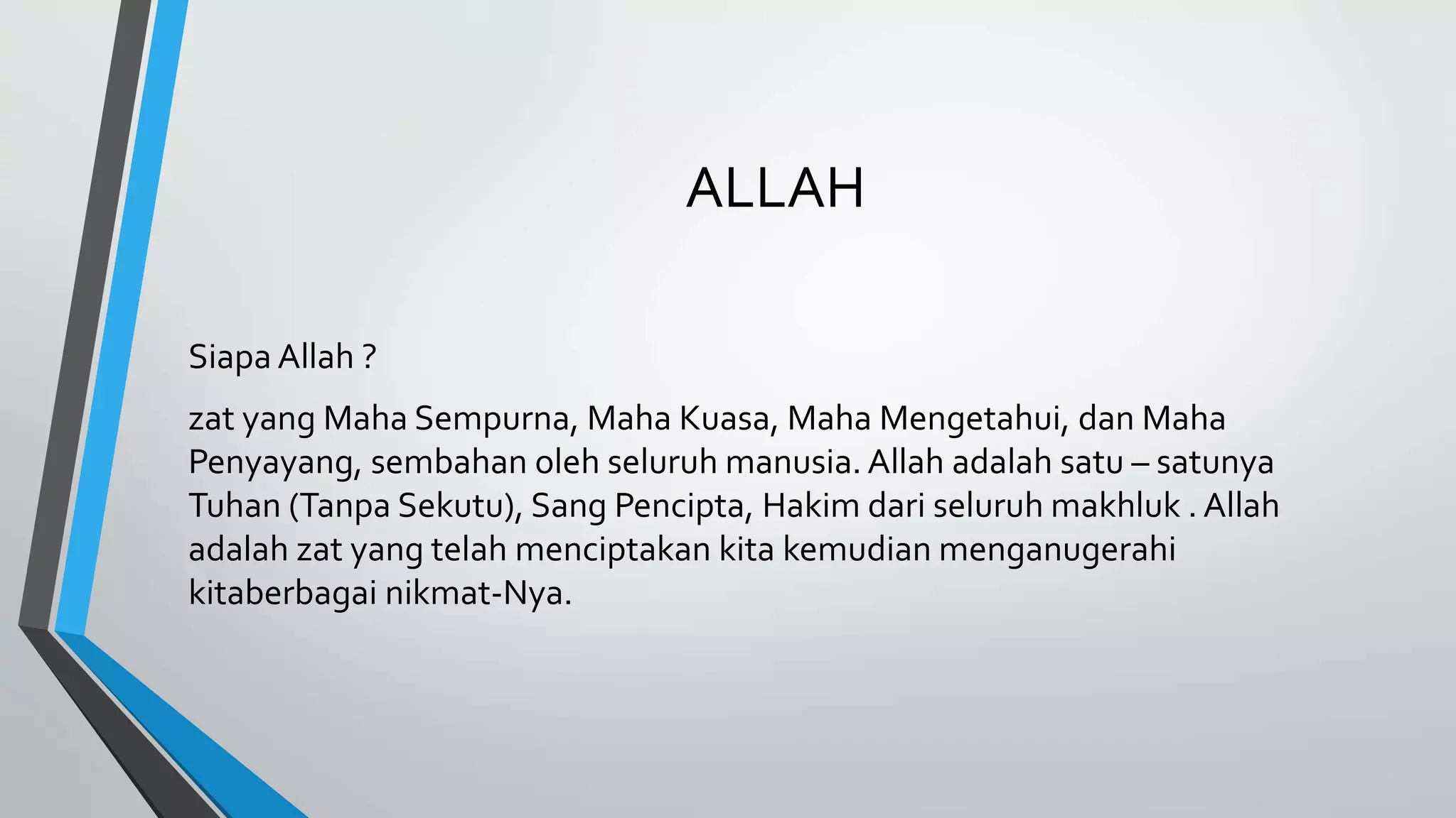 Iman kepada allah swt | PPT