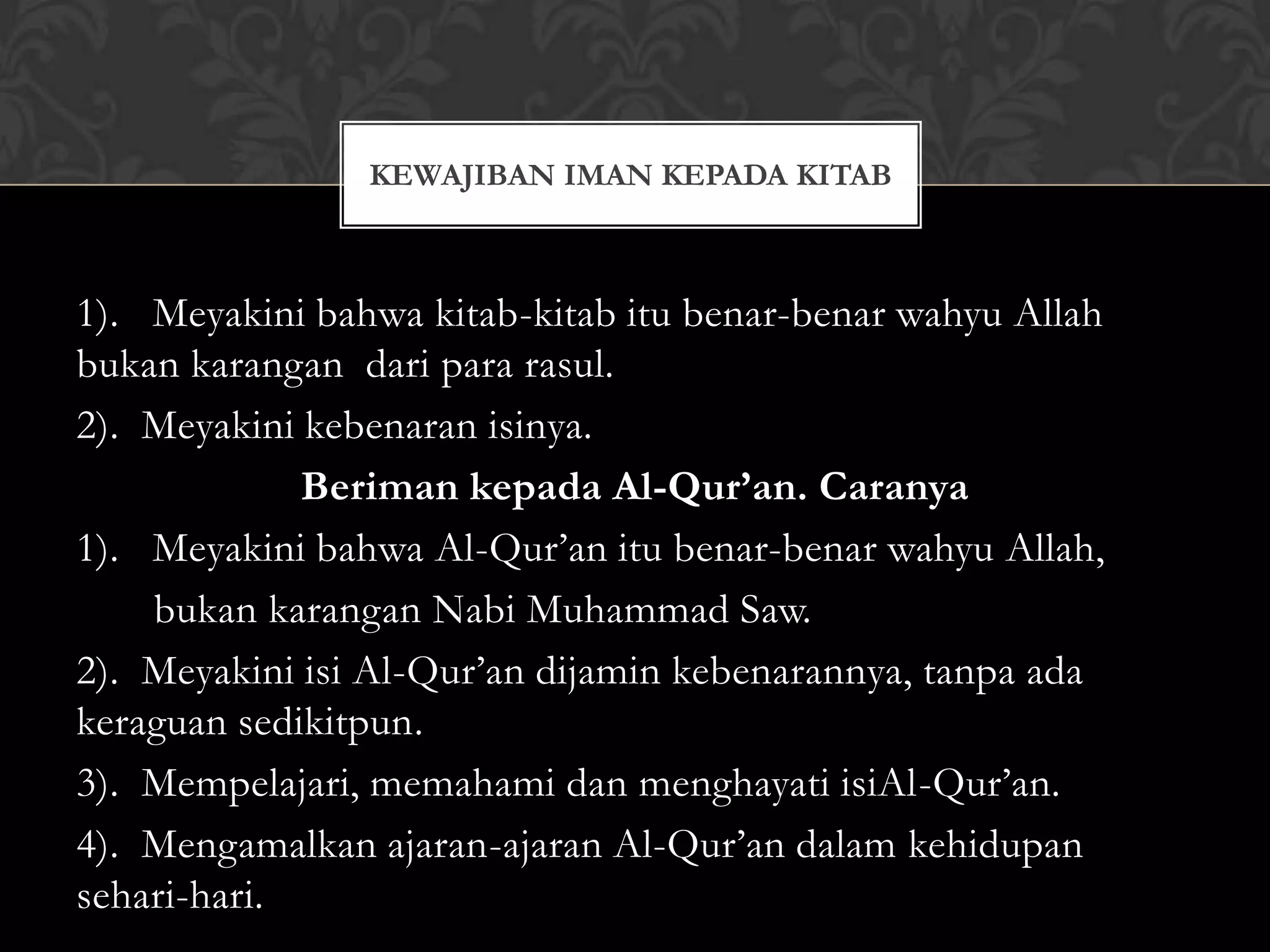Iman kepada kitab dan rasul allah (AIK) | PPTX