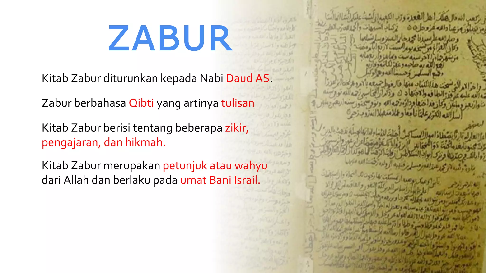IMAN KEPADA KITAB KITAB ALLAH - AKIDAH AKHLAK KELAS 4 | PPTX