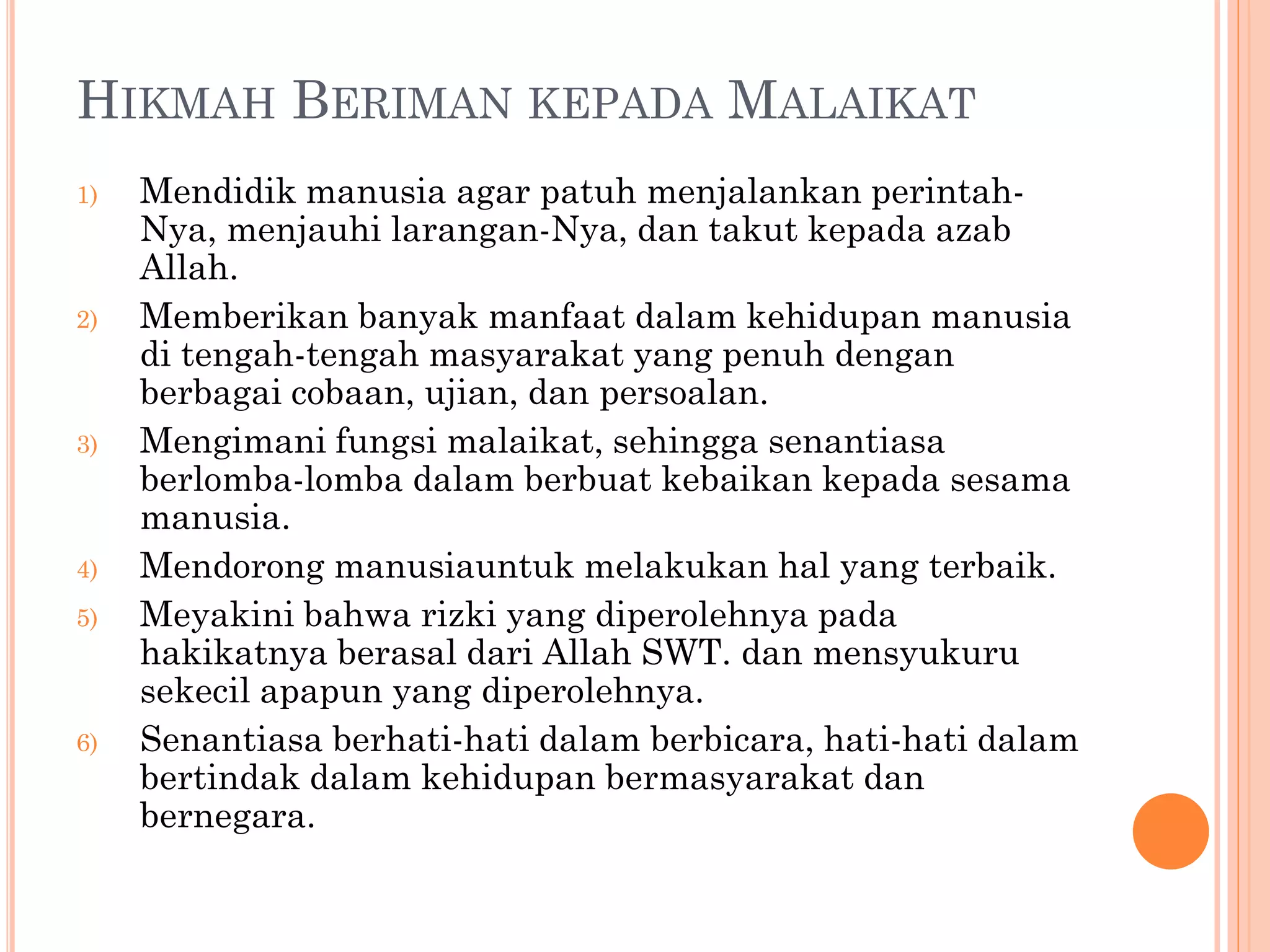 Iman kepada malaikat | PPTX
