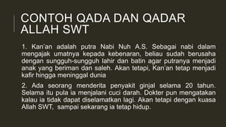 Iman kepada qada dan qadar | PPTX