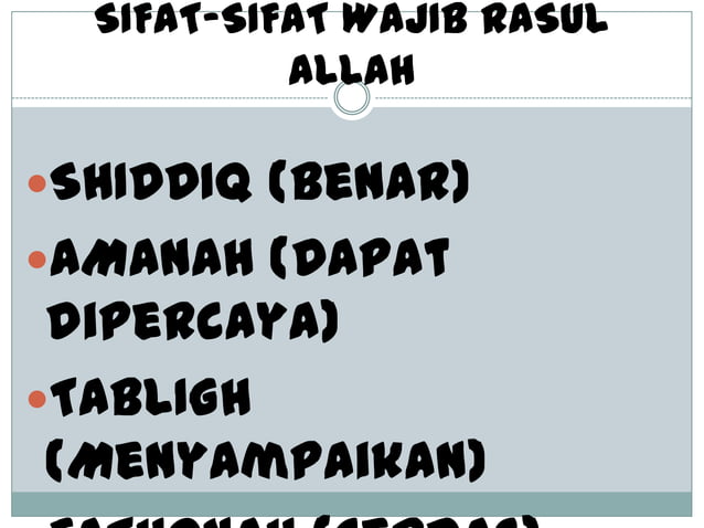 Iman Kepada Rasul-rasul Allah SWT | PPTX