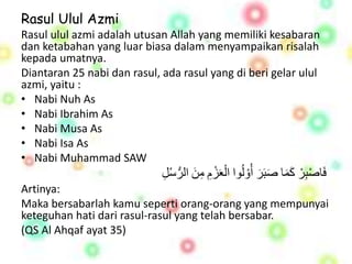 Iman kepada rasul allah. | PPT