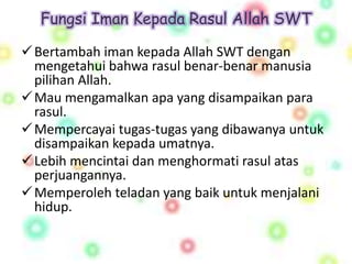 Iman kepada rasul allah. | PPT