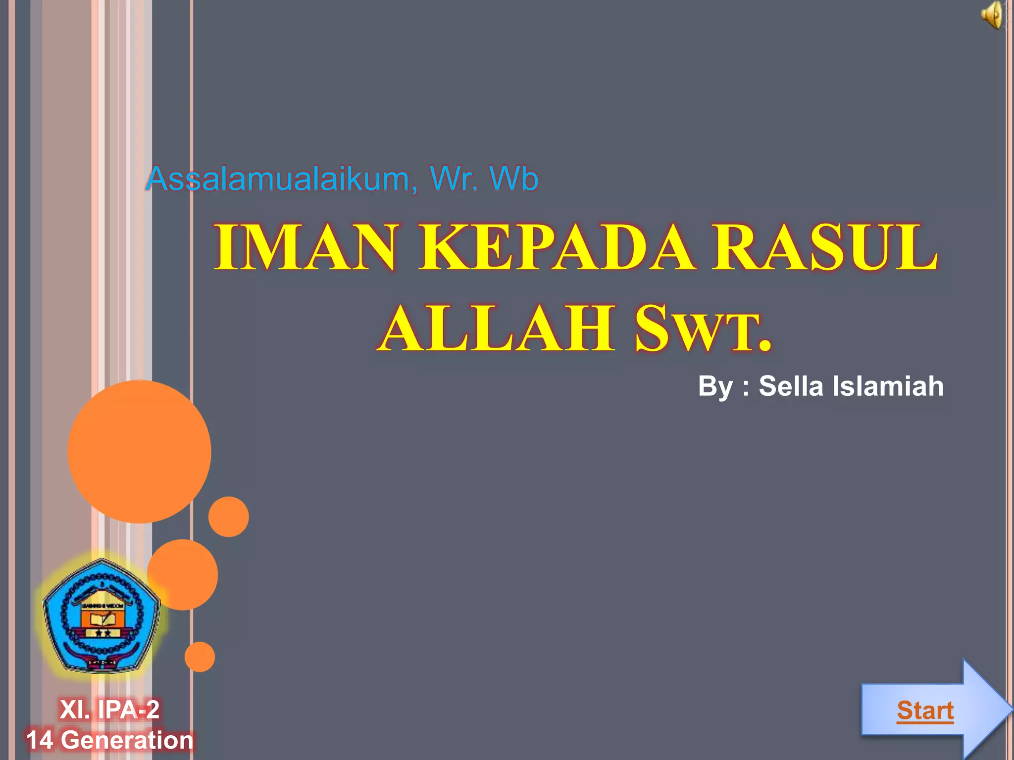 Iman kepada rasul allah | PPT