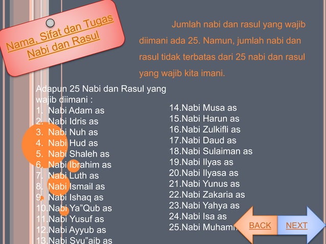 Iman kepada rasul allah | PPT