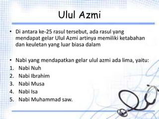 PPT Iman kepada rasul | PPTX