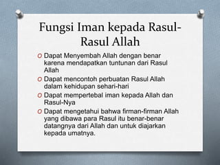 Iman kepada rasul rasul allah | PPT