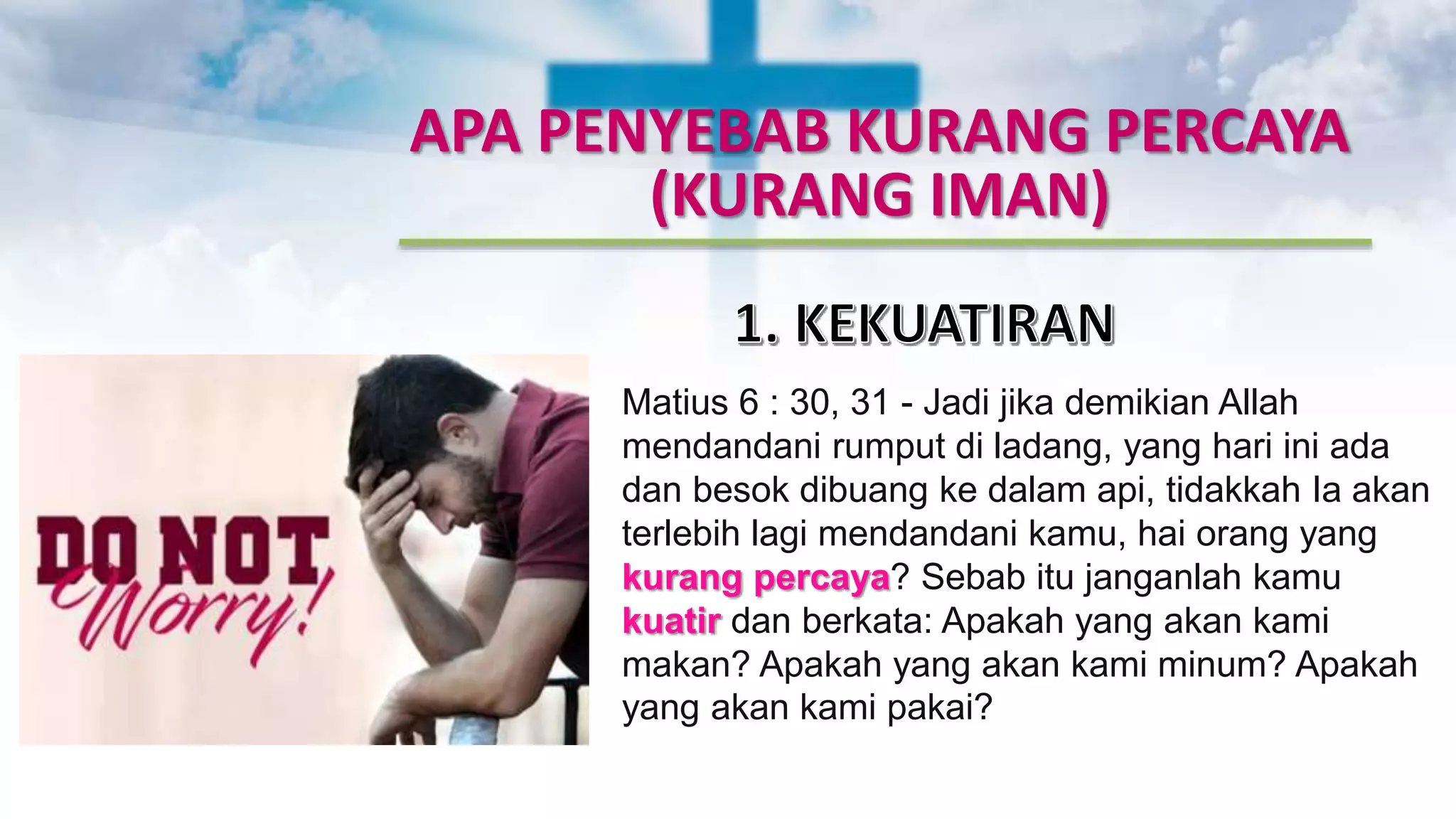 Iman Sebiji Sesawi vs Kurang Percaya.pptx