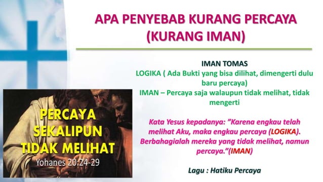 Iman Sebiji Sesawi vs Kurang Percaya.pptx