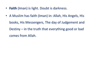 Iman – the faith of a muslim | PPT