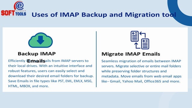 Esofttools Imap Backup Software And Migration Tools Ppt