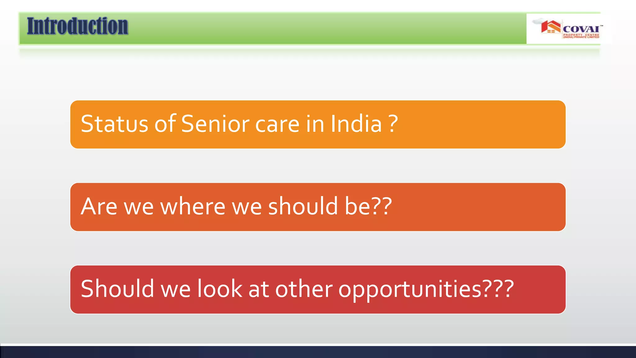 IMAPAC Retirement Living World India 2014 | PPT
