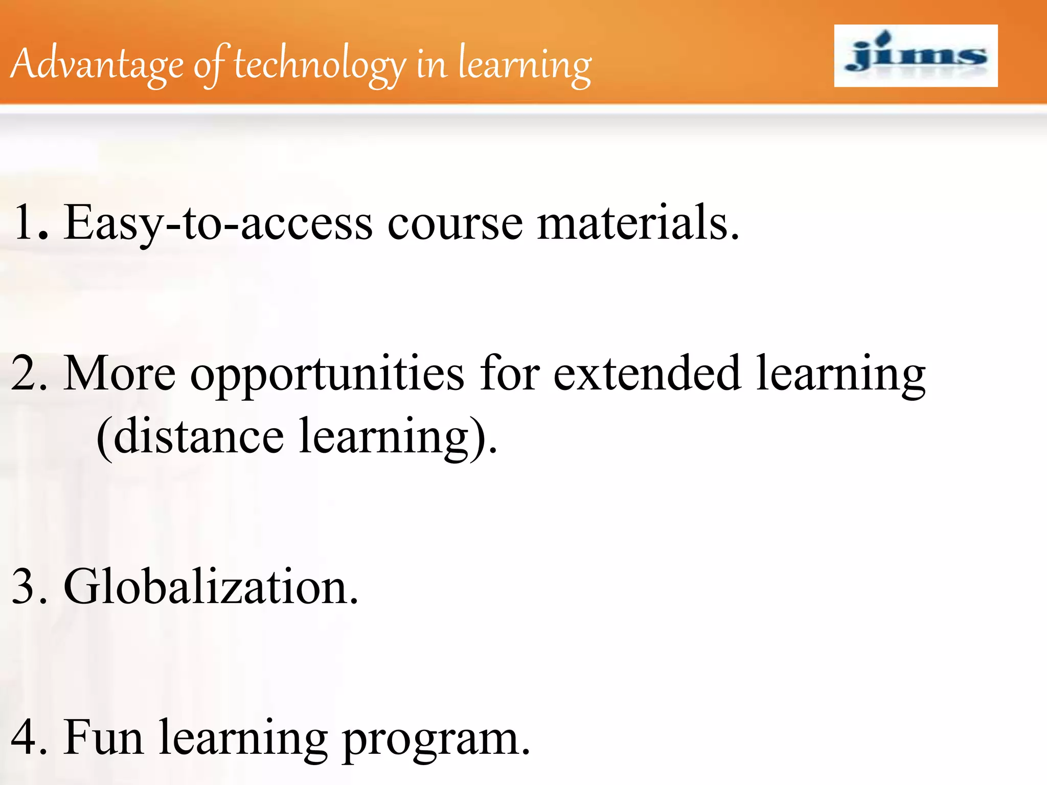 Technology impact on learning | PPTX
