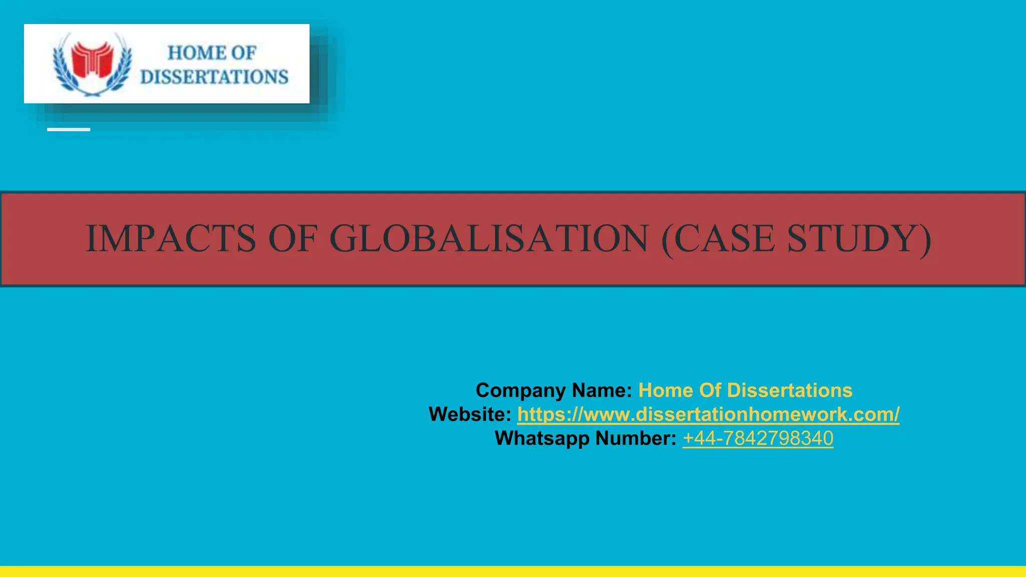 Imapcts of globalisation.pptx | Large Business | Business