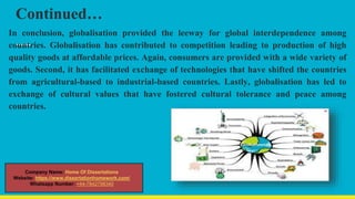 Imapcts of globalisation.pptx | Large Business | Business