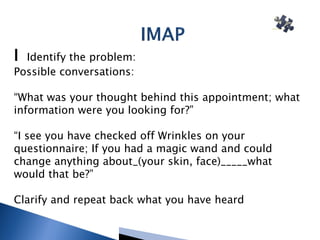 Imap presentation~ Sales Solutions for Aesthetic Staff | PDF