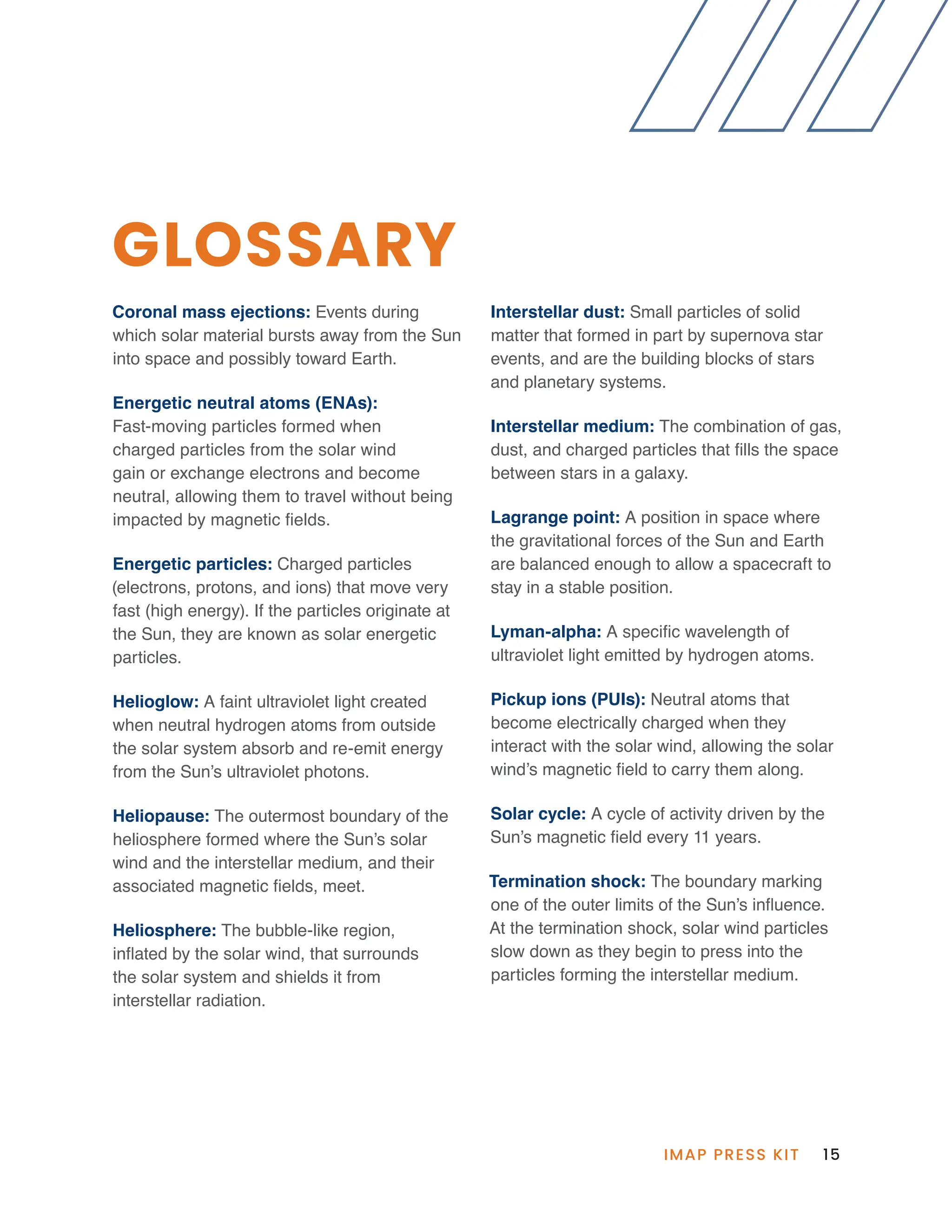 NASA IMAP (Interstellar Mapping and Acceleration Probe) Celestial ...