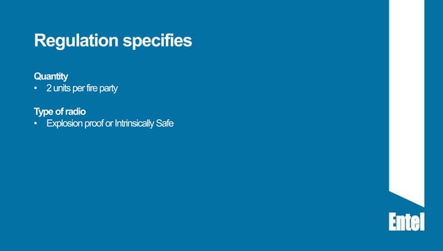 Entel's Communication Solution for Firefighters | PPTX | Technology & Computing