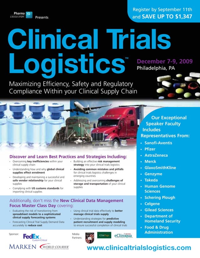 Clinical Trials Logistics | PDF | Pharmaceutical Industry | Industries