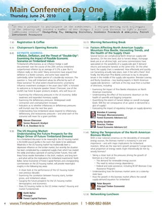 7th Timberland Investment Summit | PDF
