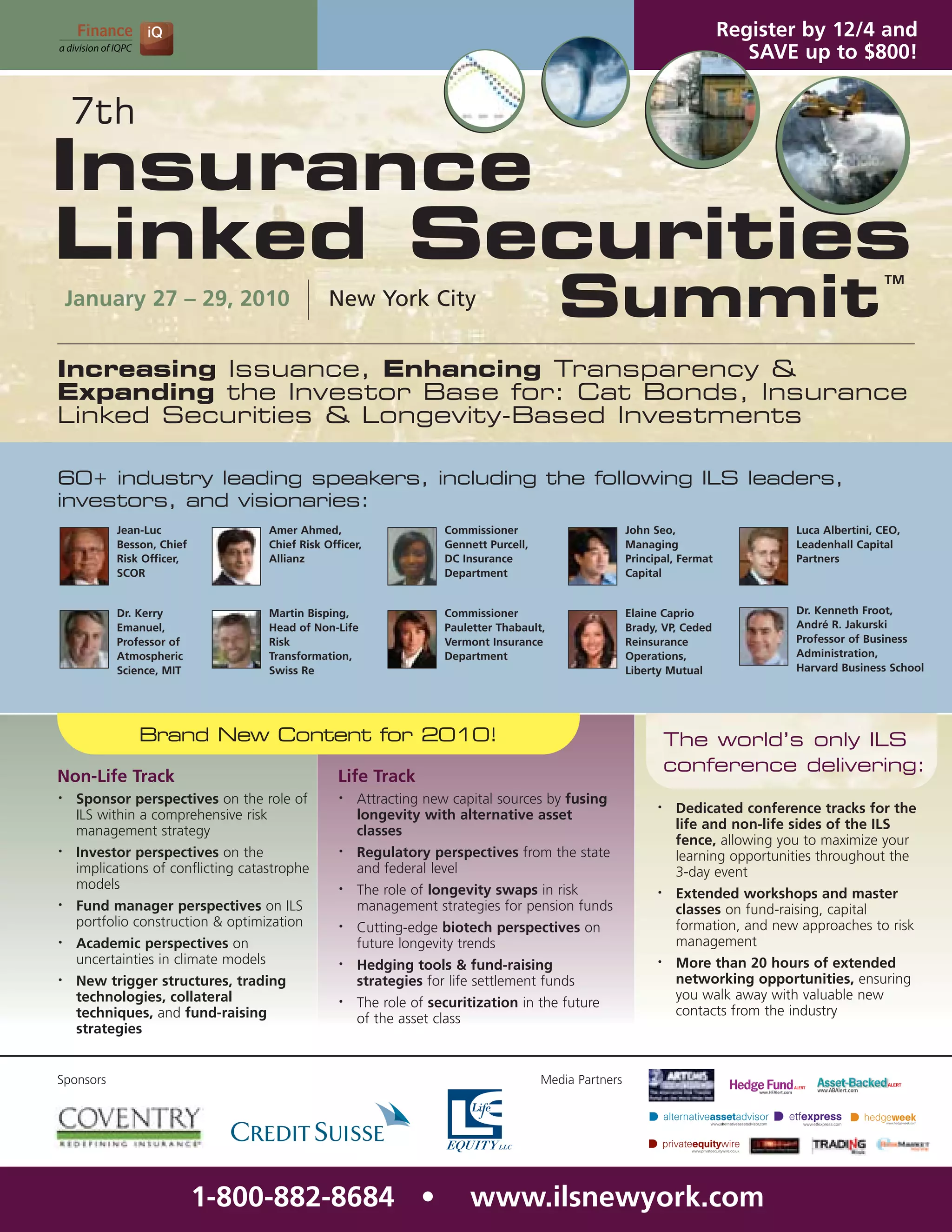 7th Insurance Linked Securities Summit | PDF