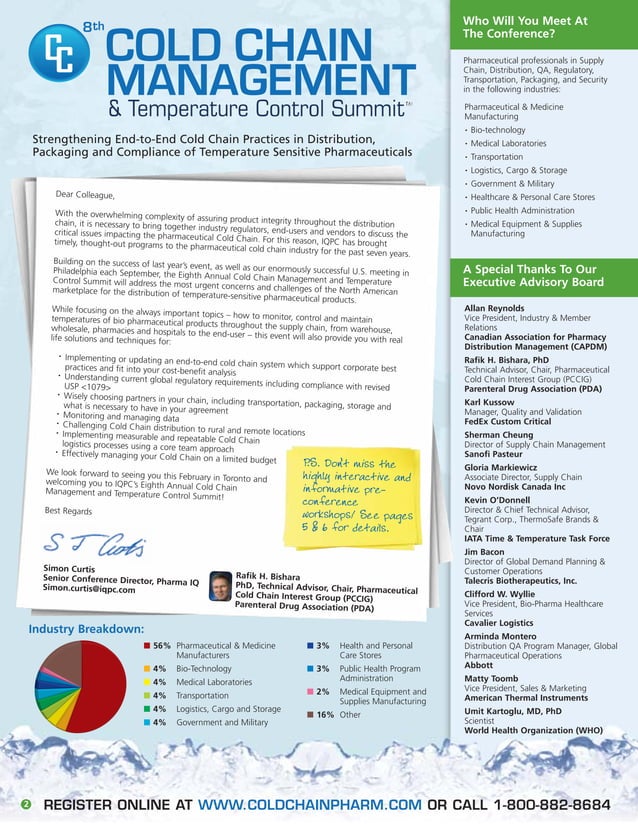 8th Cold Chain Management & Temperature Control Summit | PDF