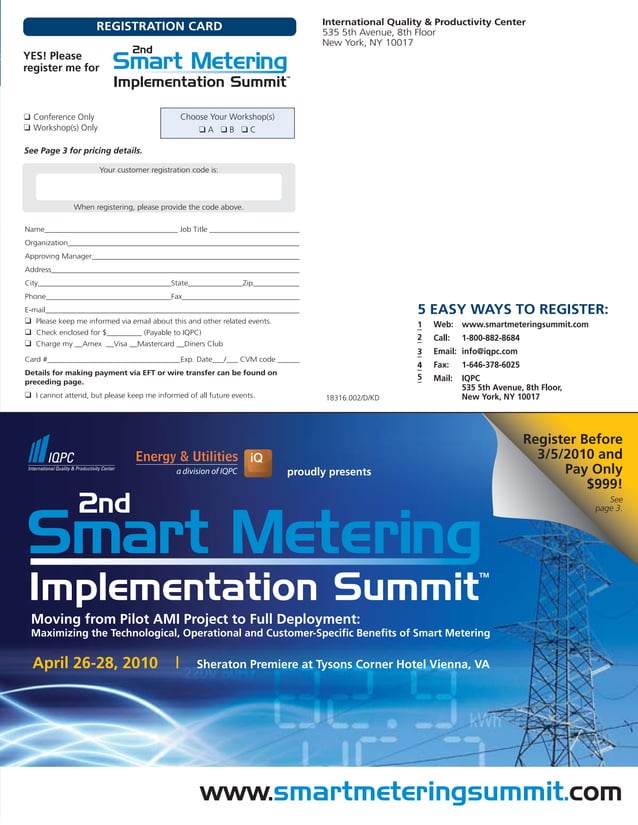 Smart Metering Implementation Summit | PDF | Internet of Things | Internet