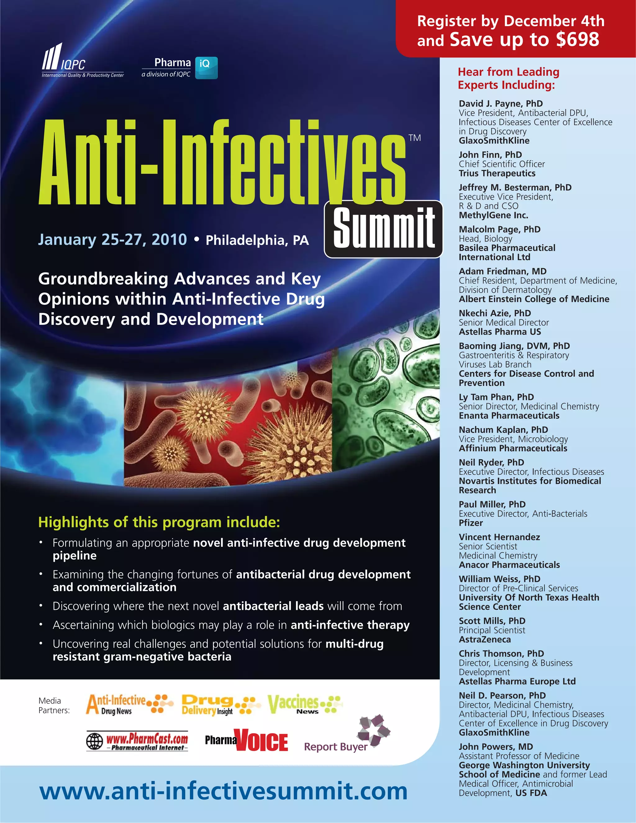 Anti-Infectives Summit | PDF