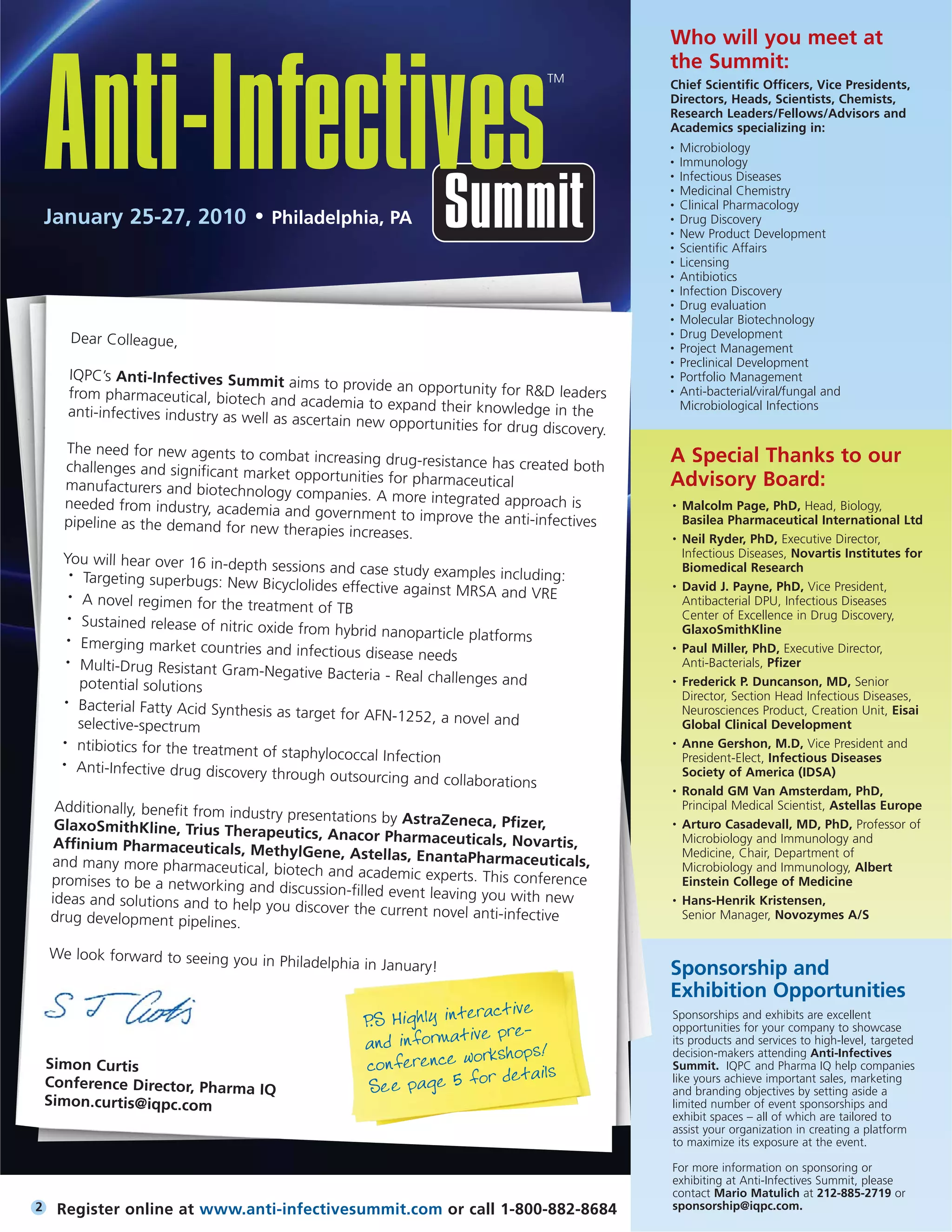 Anti-Infectives Summit | PDF