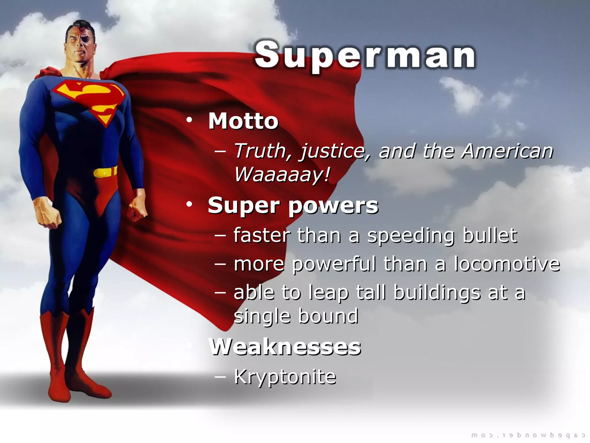 I'm a super hero icebreaker | PPT