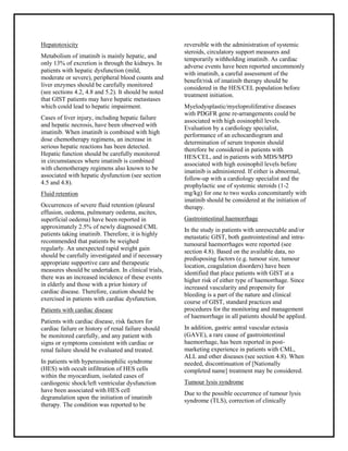 Imatinib, 400mg, 100mg, film coated tablets smpc- taj pharmaceuticals | PDF