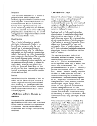 Imatinib, 400mg, 100mg, film coated tablets smpc- taj pharmaceuticals | PDF