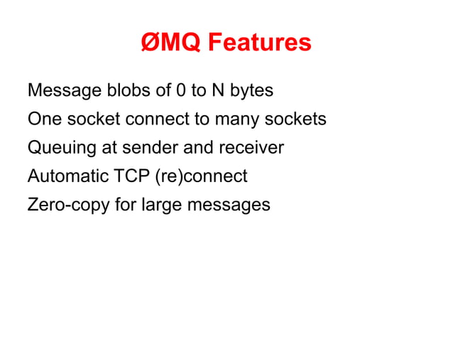 Overview of ZeroMQ | ODP