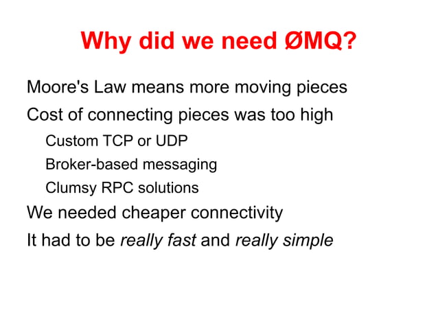 Overview of ZeroMQ | ODP