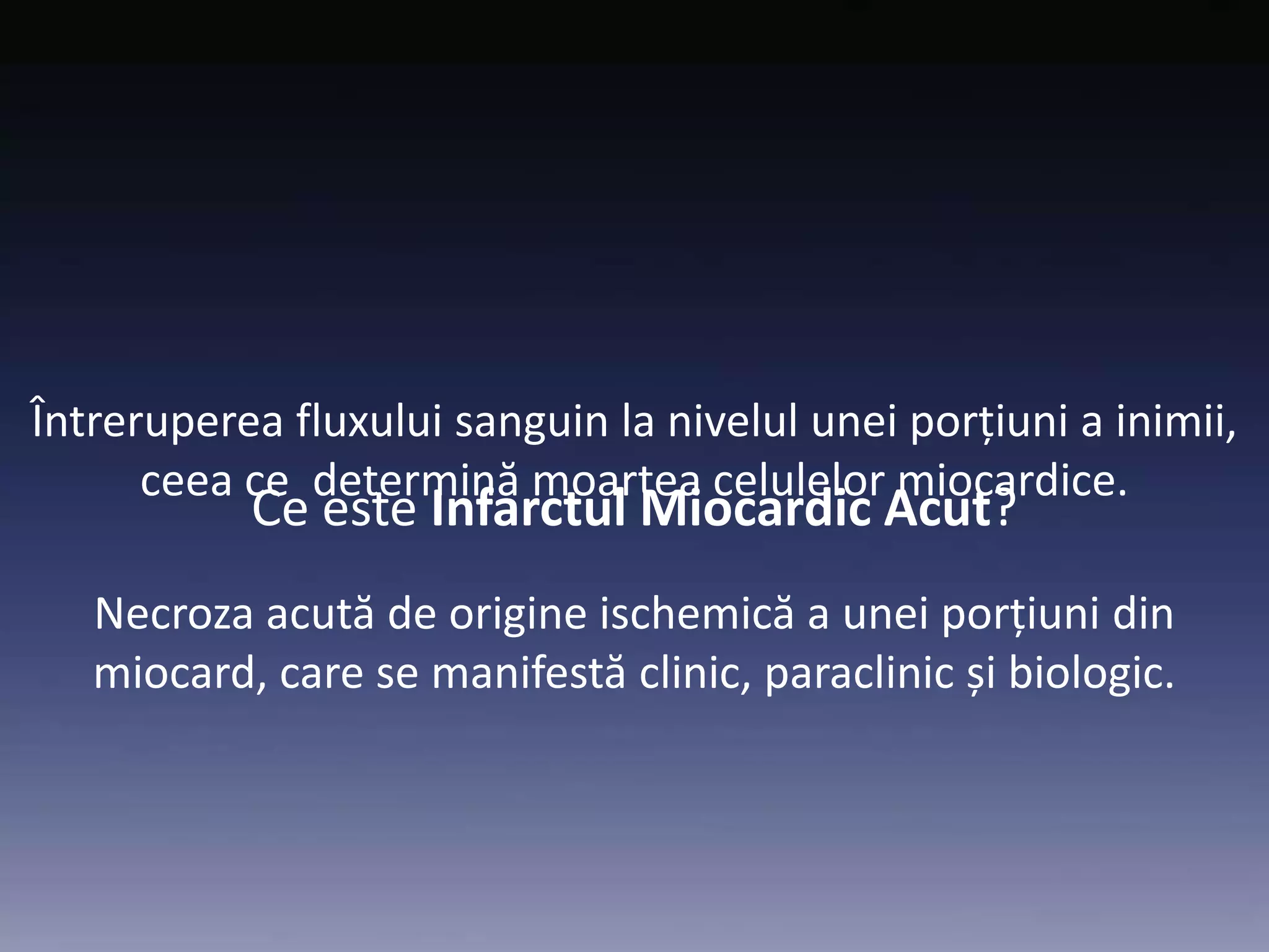 Infarctul Miocardic Acut | PPTX