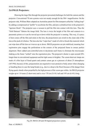 Imax technology (venkat) | PDF