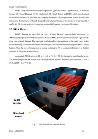Imax technology (venkat) | PDF
