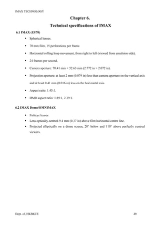 Imax technology (venkat) | PDF